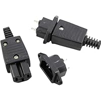 SP Electron IEC320 C13 Female Inline Adapter Plug Power Socket Connectors 3 Pins Terminals Panel ...