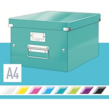 A4 Paper Storage Boxes With Lid (Width 27cm X Depth 35cm X Height 15cm ...