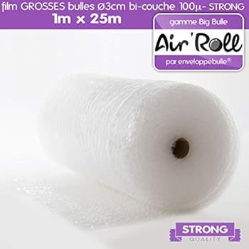 10 metri pluriball film a bolle d'aria grandi H.100 cm: Amazon.it ...