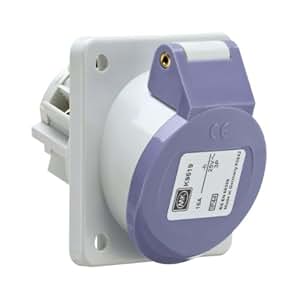 MK Commando K9519 Angled Socket Outlet 16 Amp 3P 25 Volt (IP44) Violet ...