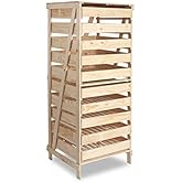 Primrose 10 Drawer Space Saving Wooden Apple Storage Rack H156cm x ...