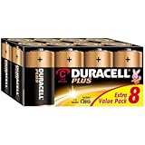 Duracell MN1300 Plus Power Alkaline D Size Batteries (Pack of 8 ...