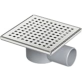 MAXIFLOW LİNE 150x150mm Steel Grate Plastic Body Horizontal Outlet 40Ø ...