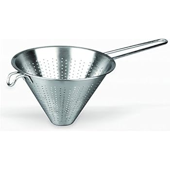 Arga - Perforated Chinese Strainer - 'Chinese' Colander - Stainless ...