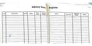 Bapuji Library Issue Register for School (2 Quire , 68 Folios/136 Pages ...