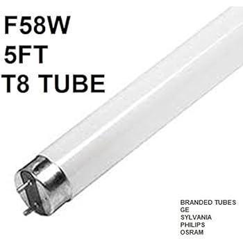 5 x T8 Triphosphor Fluorescent Tube 5ft 58W Batten Light Bulb - Colour ...