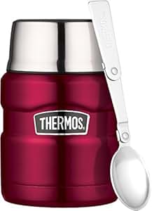 Thermos Stainless King Food Flask, Raspberry, 470 ml: Amazon.co.uk ...