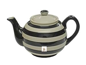 Black & White striped 6 Cup Teapot: Amazon.co.uk: Kitchen & Home