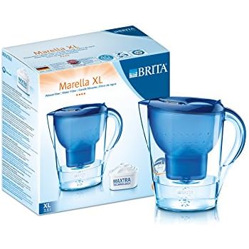 BRITA Elemaris XL Water Filter Jug and Cartridge, Black: Amazon.co.uk ...