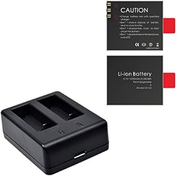 AKASO V50 Pro/V50 Pro SE 2 x 1100mAh Rechargeable Action Camera Battery ...