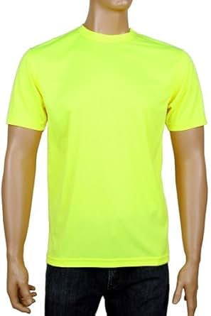Coole-Fun-T-Shirts Running T-Shirt Neon Fluorescent: Amazon.co.uk: Clothing