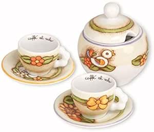 THUN Caffe al volo Country Set 2 Tazze Caffe zuccheriera P1354A91 ...