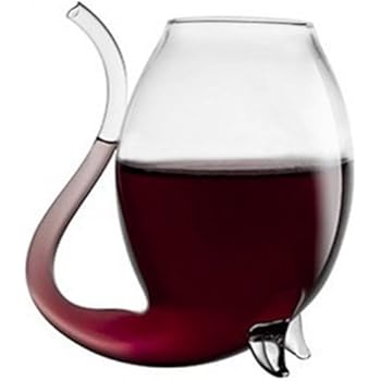 Vampire Wine/Water Glass Cup Mug with Drinking Tube Straw Novelty Gift ...