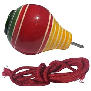 Buy simple days wooden spinning tops lattoo / bambaram / buguri ...