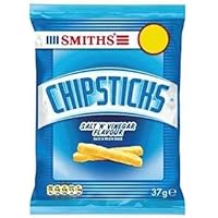 Smiths Chipsticks Salt 'N' Vinegar Flavour Maize & Potato Snack 37g x ...