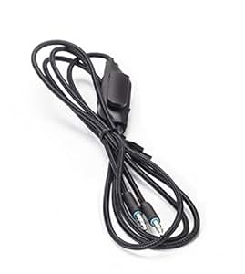 Logitech Original Braided 3.5mm, 4-pin Cable with Inline Controls for ...