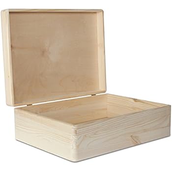 Unpainted Unfinished Wooden Carry Case with Handle/Artist Portfolio Box ...