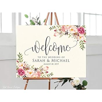 Amazon.de: Bair89Pulla Welcome to Our Beginning Schild, rustikal ...