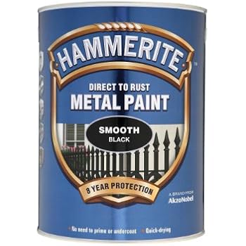 Hammerite 5084866 Metal Paint: Smooth Black 2.5Ltr: Amazon.co.uk: Car ...