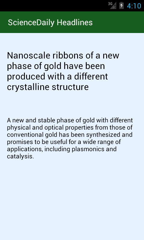 ScienceDaily Headlines: Amazon.co.uk: Appstore for Android