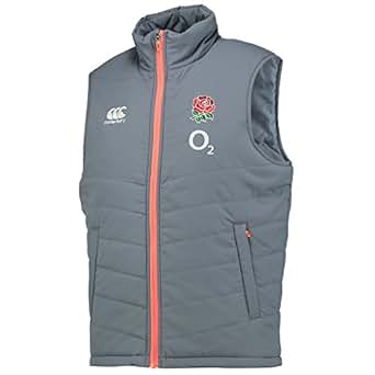 Canterbury Mens Gents England Rugby Padded Gilet Top - Folkstone Grey ...