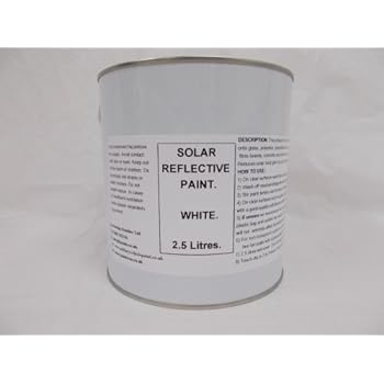 1 x 500ml White Solar Reflect Paint Polycarbonate Glass Conservatory ...