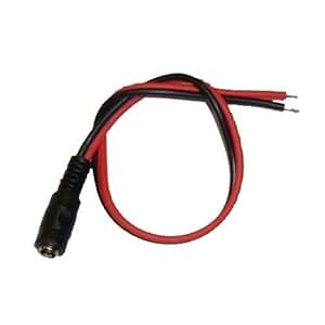 12v Volt DC Female Fly Lead Cable 2.1mm Easy Fit 10": Amazon.co.uk ...