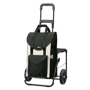 Andersen Shopping trolley Comfort with bag Senta white, Volume 49 Liter ...