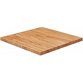 vidaXL Solid Pine Wood Table Top - 50x50cm Square Board for Side Tables ...