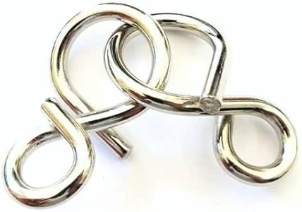 3D Metal Puzzle - Chain Link Brainteaser Puzzle #9: Amazon.co.uk: Toys ...