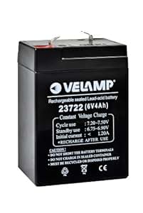 Velamp Batterie au Plomb 6 V 4 AH 0,7 kg: Amazon.fr: HygiÃšne et Soins ...