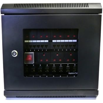 4U 19" 450mm Black Network Cabinet Data Comms Wall Rack, Patch Panel ...