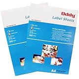 Oddy A4 Self Adhesive Paper Label Stickers for Laser & Inkjet Printers ...