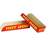 50 Disposable Hot Dog Trays/Boxes - Medium (Fast Food/Takeaway ...