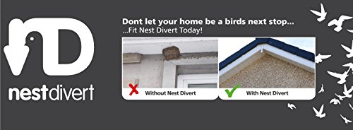 NestDivert Angled house martin nest deterrent - prevent bird nest under ...