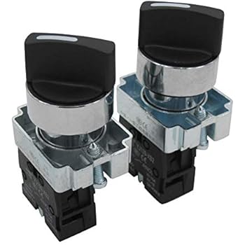 Taiss/2pcs 22mm Panel Mount 10A 440V 1NO 1NC DPST Red + Green Momentary Push Button Switch ...