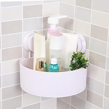 White Plastic Corner Shower Caddy / Shelf. Brand New: Amazon.co.uk: DIY ...