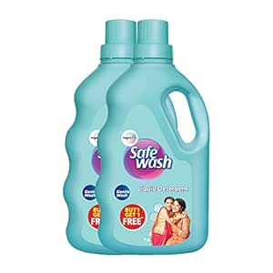 Safewash Liquid Detergent By Wipro, 1L, Pack Of 2 : Amazon.in: Health ...