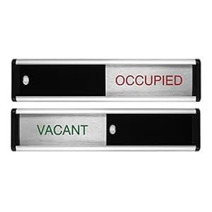 Viro Vacant/Occupied Sliding Door Sign | Made in the UK (214 x 60mm ...