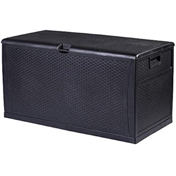 Keter Ontario cushion box XXL storage box anthracite 870 litres wood ...