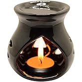 Air-roma Black Ceramic Aroma Diffuser Burner with Lemon Grass Diffuser ...