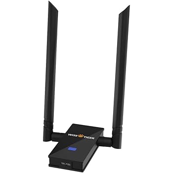 Wise-Tiger WIFI USB Adapter AC1200Mbps WIFI Dongle With Antenna Dual ...
