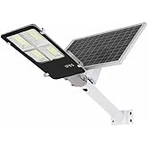 FOS Solar LED Street Light 200W with 30000 mAh LiFePO4 Battery, Remote ...