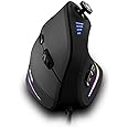 zelotes Vertical Gaming Mouse with Joystick,10000DPI,11 Programmable ...