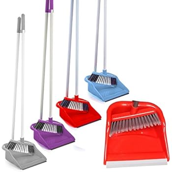 Eco Long Handle Handled Dustpan Dust Pan And & with Brush Set Sweeper ...