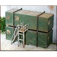 Knightwing Model Railway Double Portacabin with Steps - OO Gauge ...