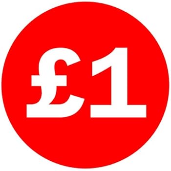 Audioprint Ltd. 100 Pack of 50p Price Stickers 30mm Red: Amazon.co.uk ...