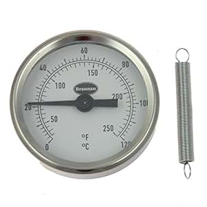 Clip-on pipe thermometer / hot water pipe thermometer: Amazon.co.uk ...