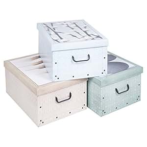 Easygift Products 3 Underbed Collapsible Cardboard Storage Boxes ...