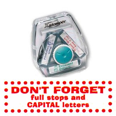 Buy Teachers Stamp to fit the Xstamper 3 in 1 Dont forget full stops ...